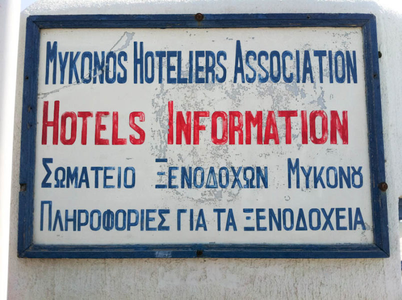 Hand Painted Signs of Mykonos – You Should Like Type Too